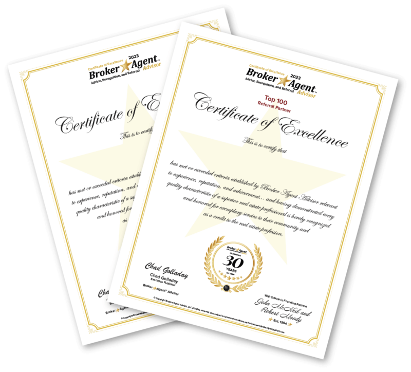 Broker★Agent Advisor – Real Estate Advice, Recognition, and Referral